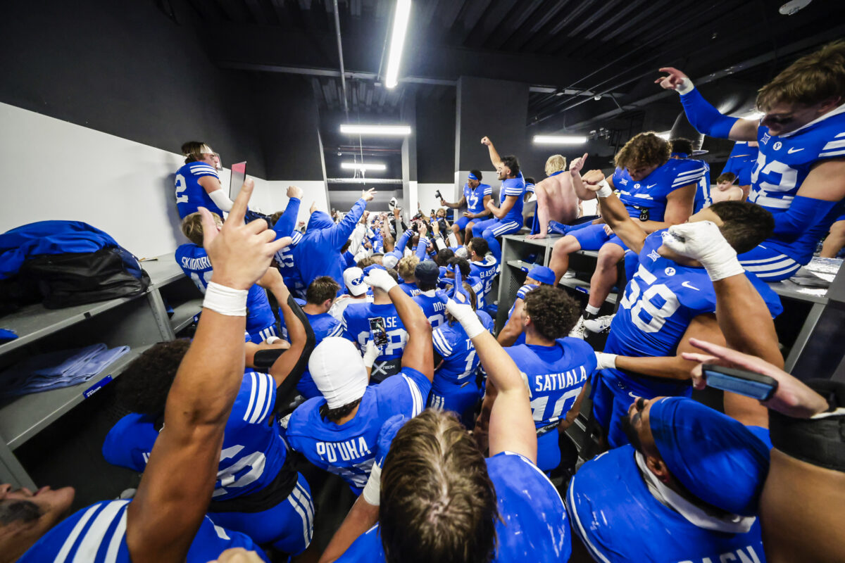 Into the night: BYU football players, coaches and fans kept party going ...
